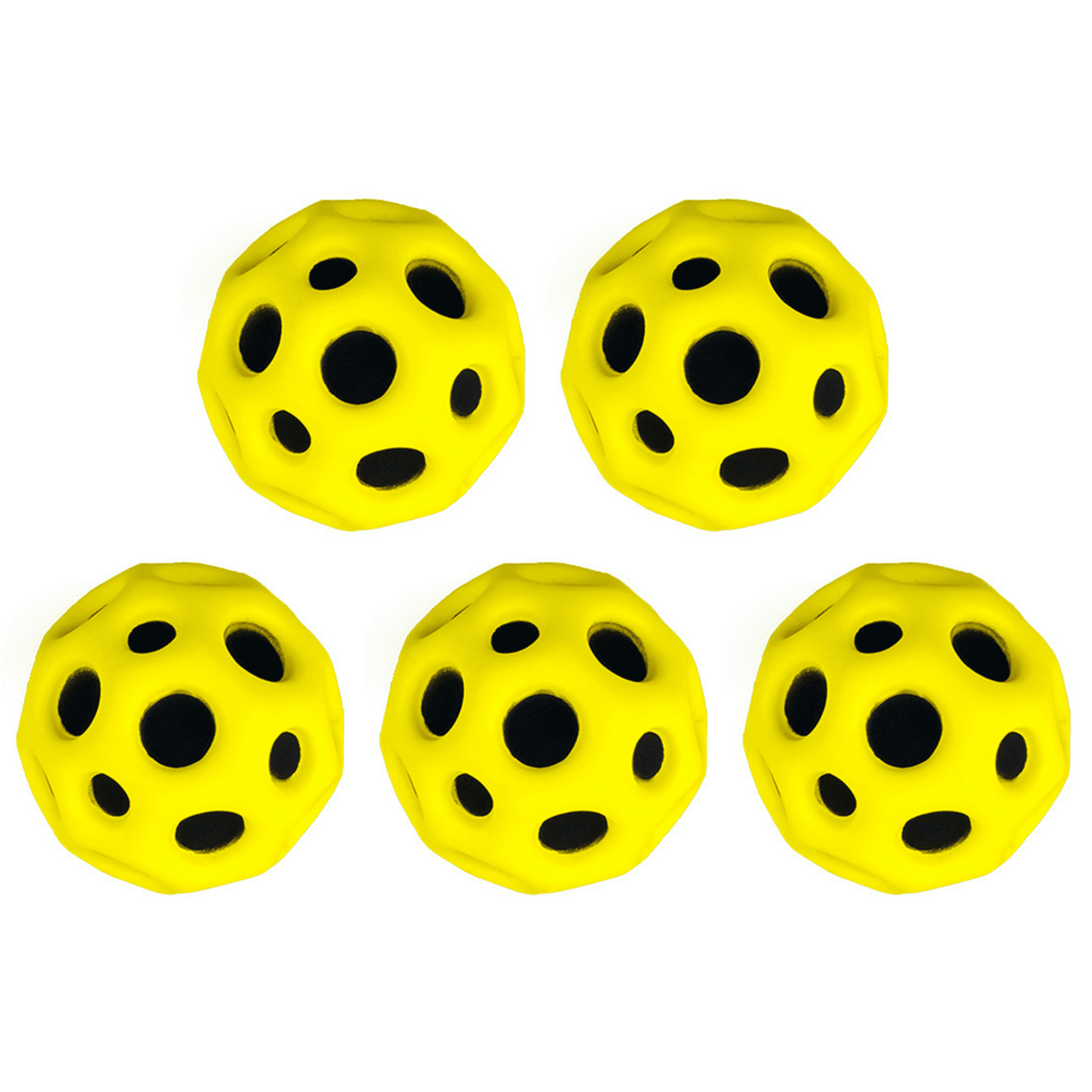 Bounce Hole Ball High Soft Bam Toy Flash Regalos de cumpleaños Amarillo ...