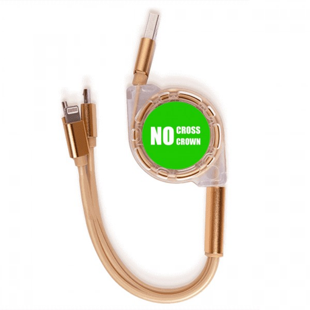 No hay dolor sin corona Cable de carga telescópico múltiples USB tres ...