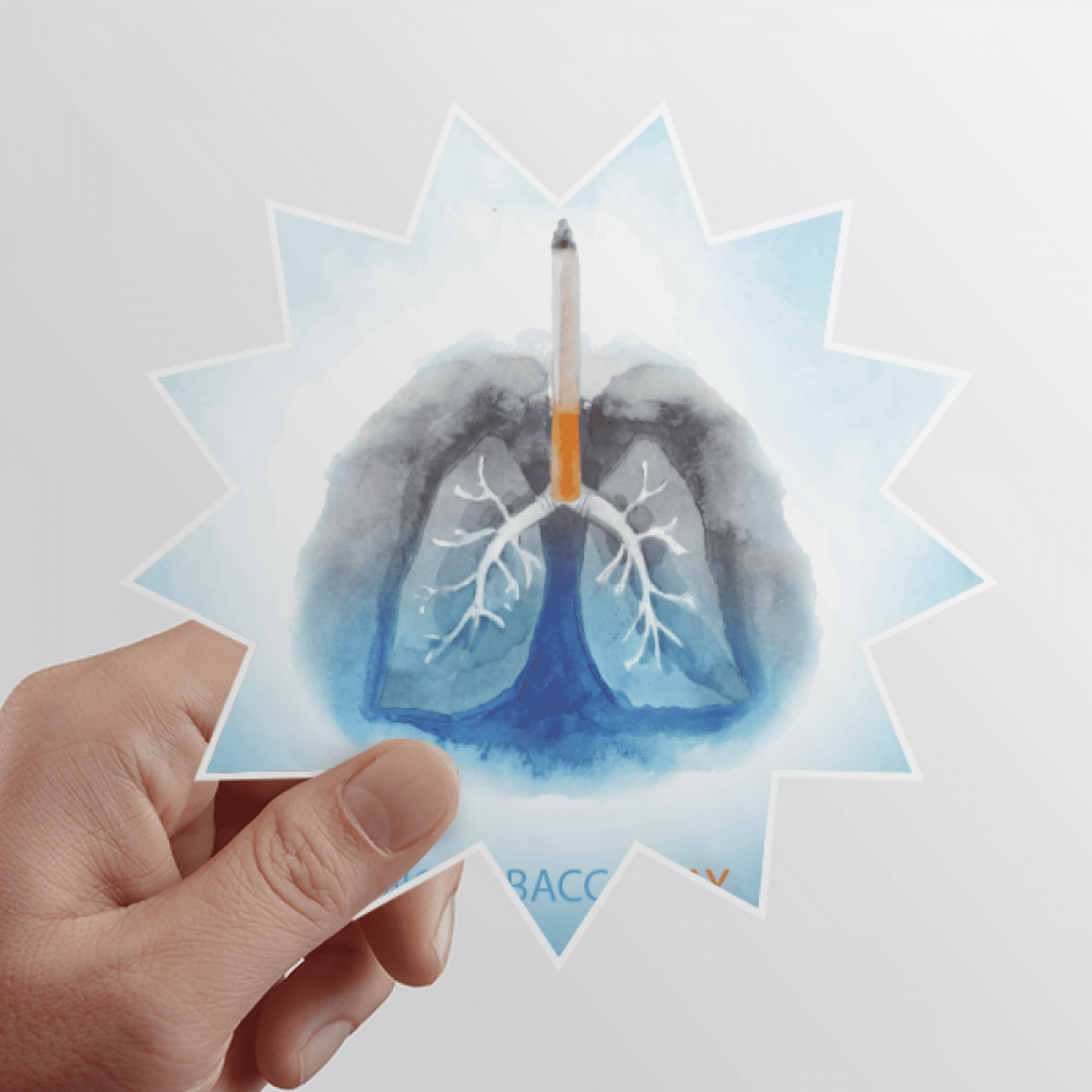 Logo Burning Lung Calcomanías solares de vinilo | Bodega Aurrera en línea