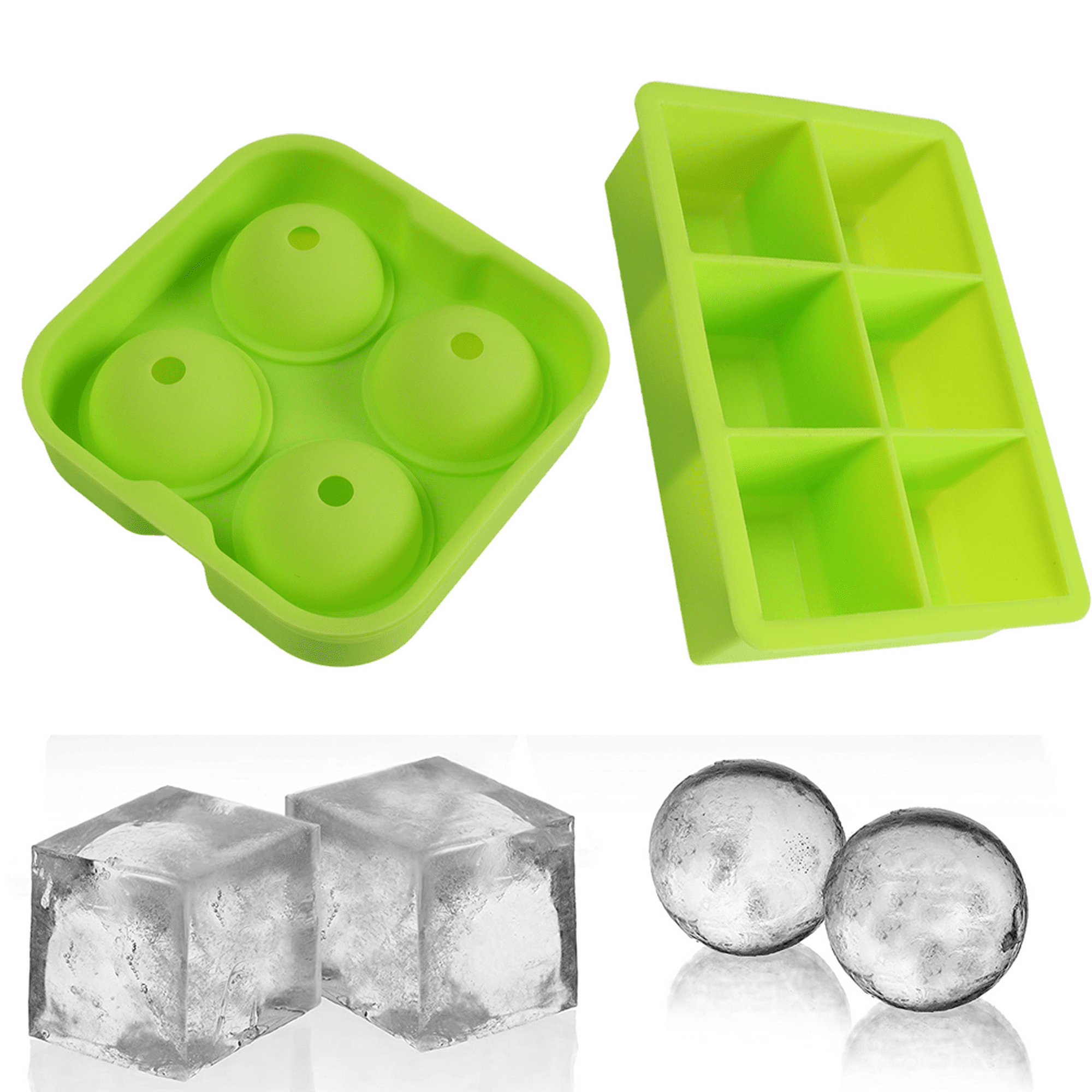 Bandeja para cubitos de hielo, moldes cuadrados para cubitos de hielo ...