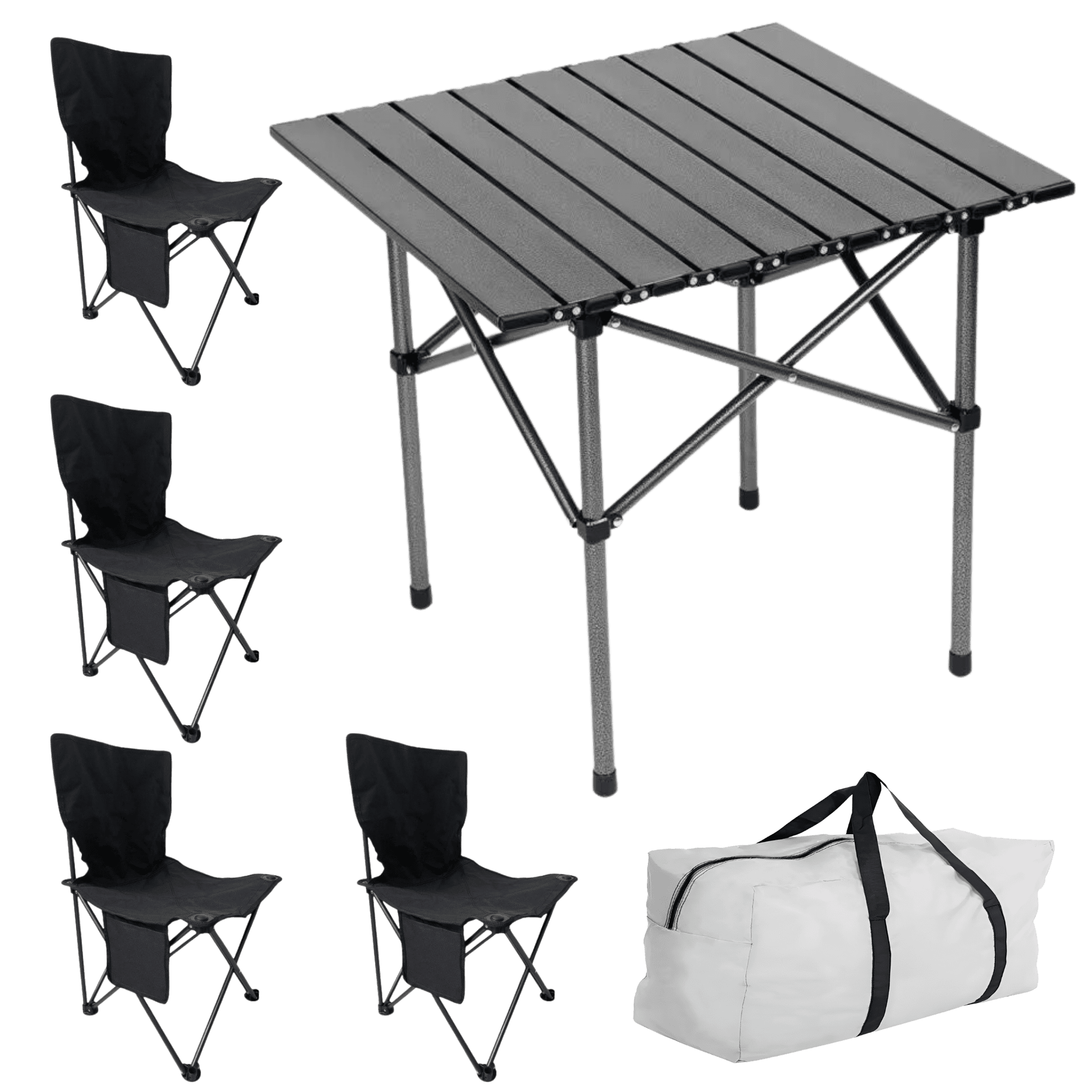 MESA PLEGABLE CAMPING CON 4 SILLAS ECOMLAB JARDIN PORTATIL | Walmart en ...