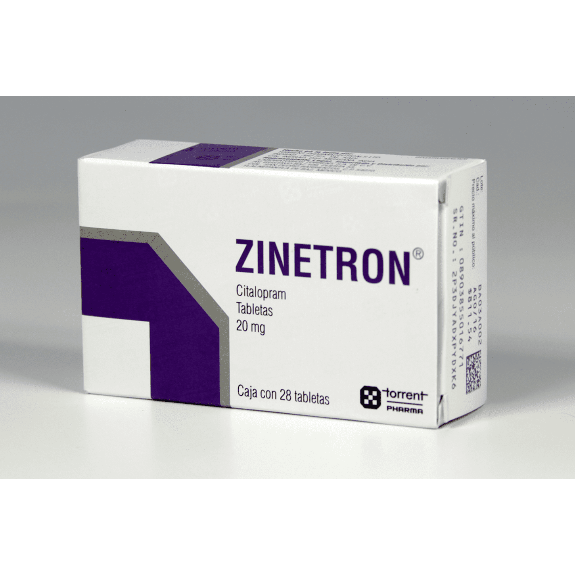 Zinetron 20 mg tabletas 28 pzas | Walmart