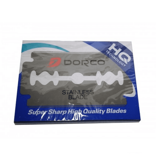 100 Navajas dobles para maquina de afeitar o rastrillo marca Dorco ...