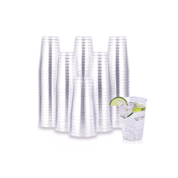 Vasos Copas de Plástico Resistente para bodas 100 pzs, TRANSPARENTE ...