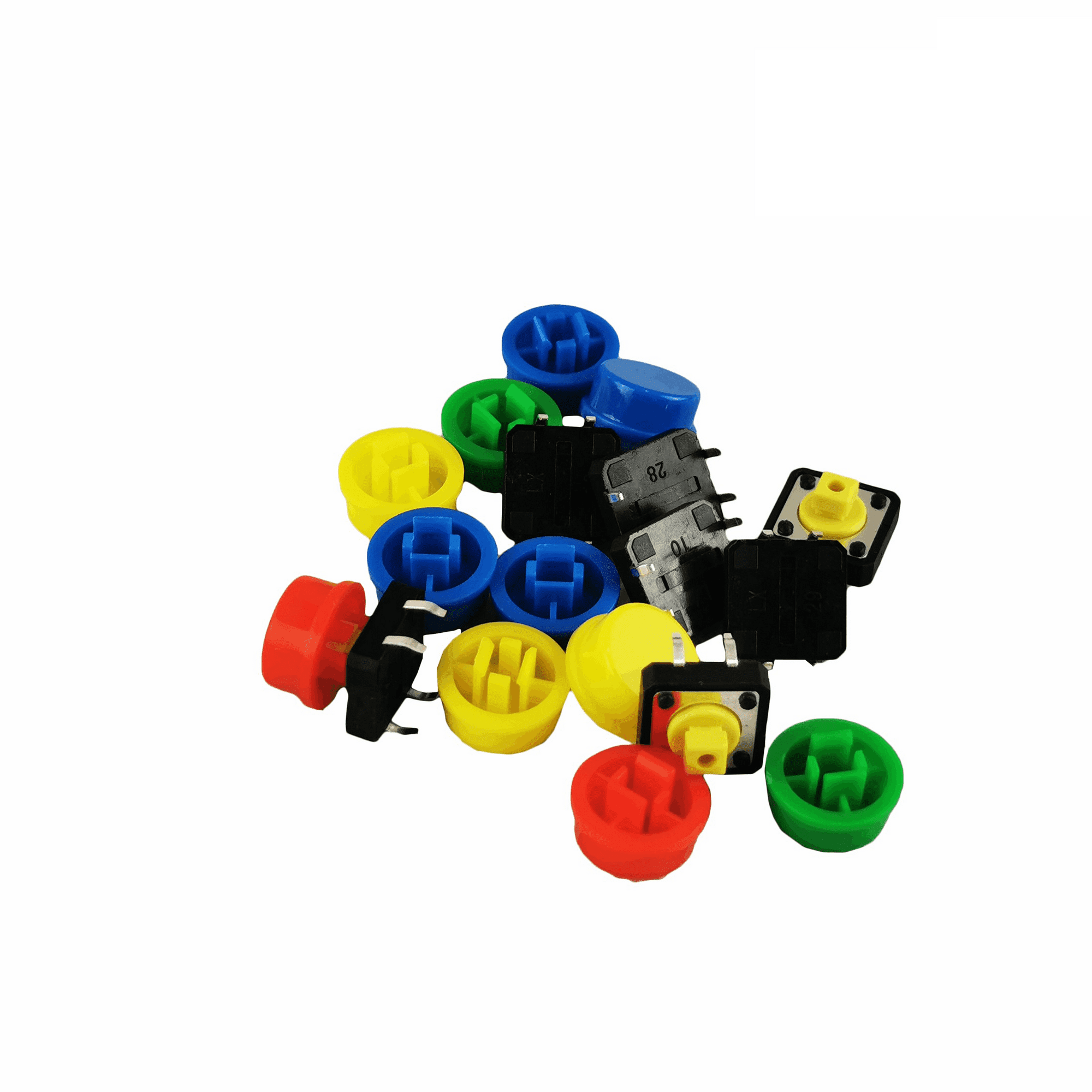 Push Button Con Tapa De Color 10mm Kasant Push Button Con Tapa ...