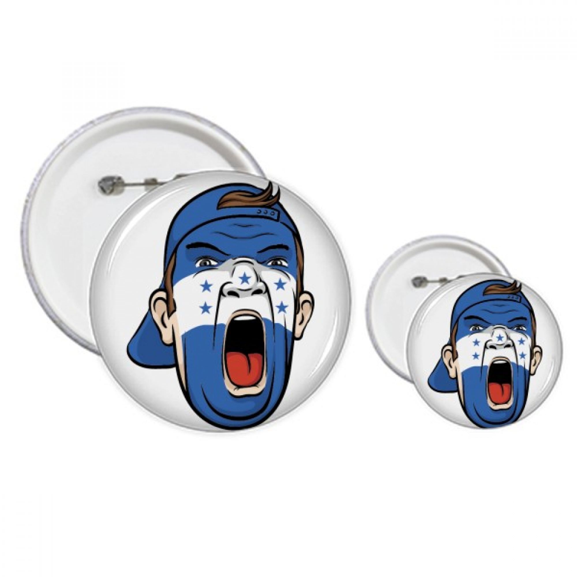 Honduras Flag maquillaje Facial Mask gritando Cap Insignia insignia ...