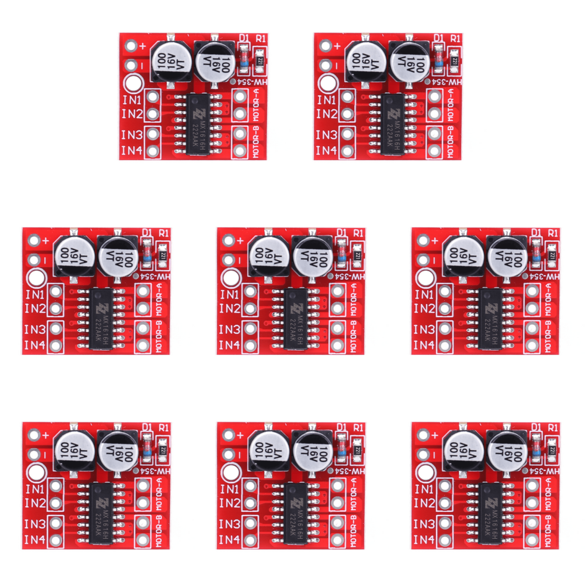 L298N DC Motor Drive Controlador Módulo PWM Velocidad Mini 2.5A ...