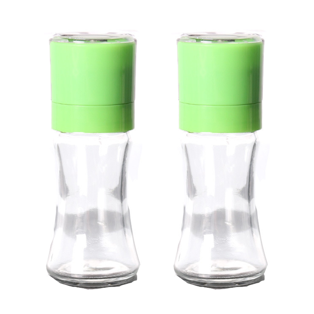 Salero y pimentero elegante con fondo de cristal transparente | Uso ...