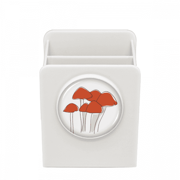 De dibujos animados patron Mushroom linea ilustrar Estuche de ...