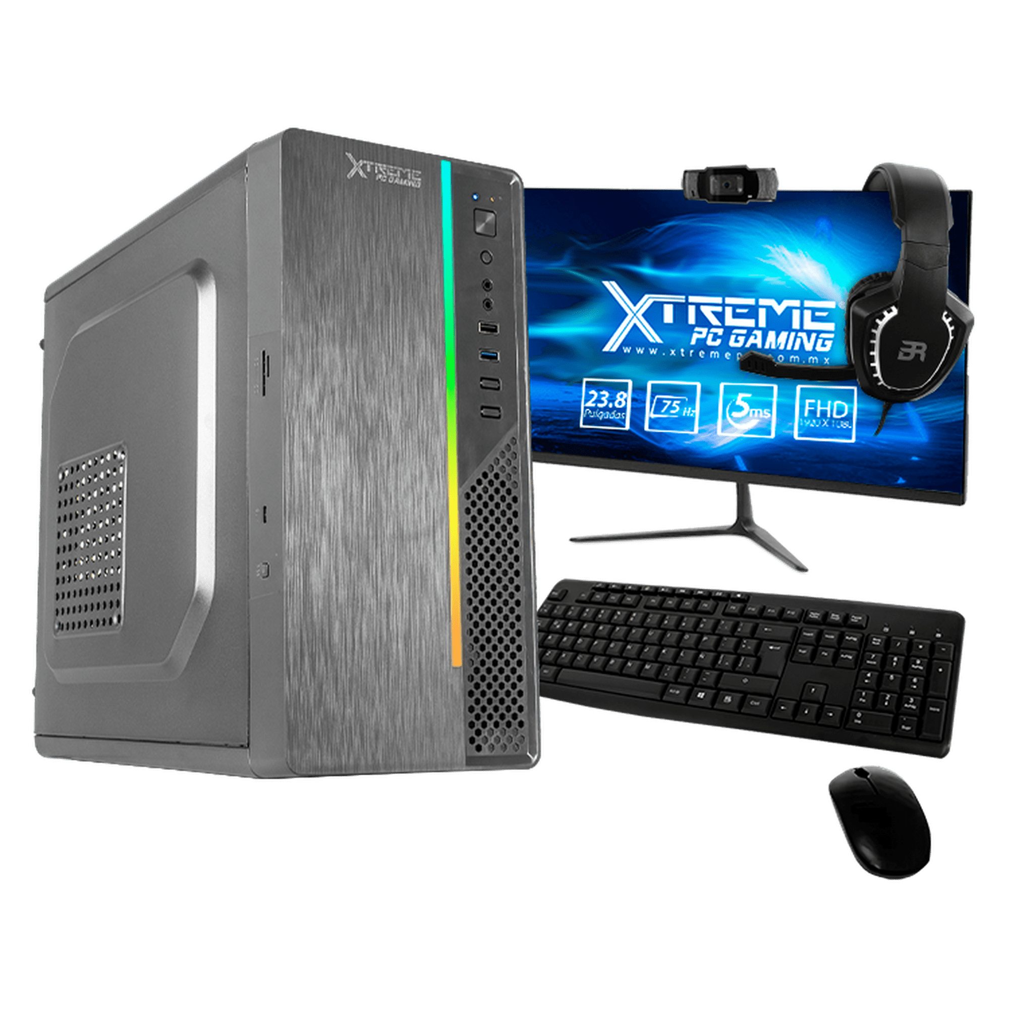 Xtreme PC Gaming Intel Core I5 11400 16GB SSD 500GB Monitor 23.8 75hz ...