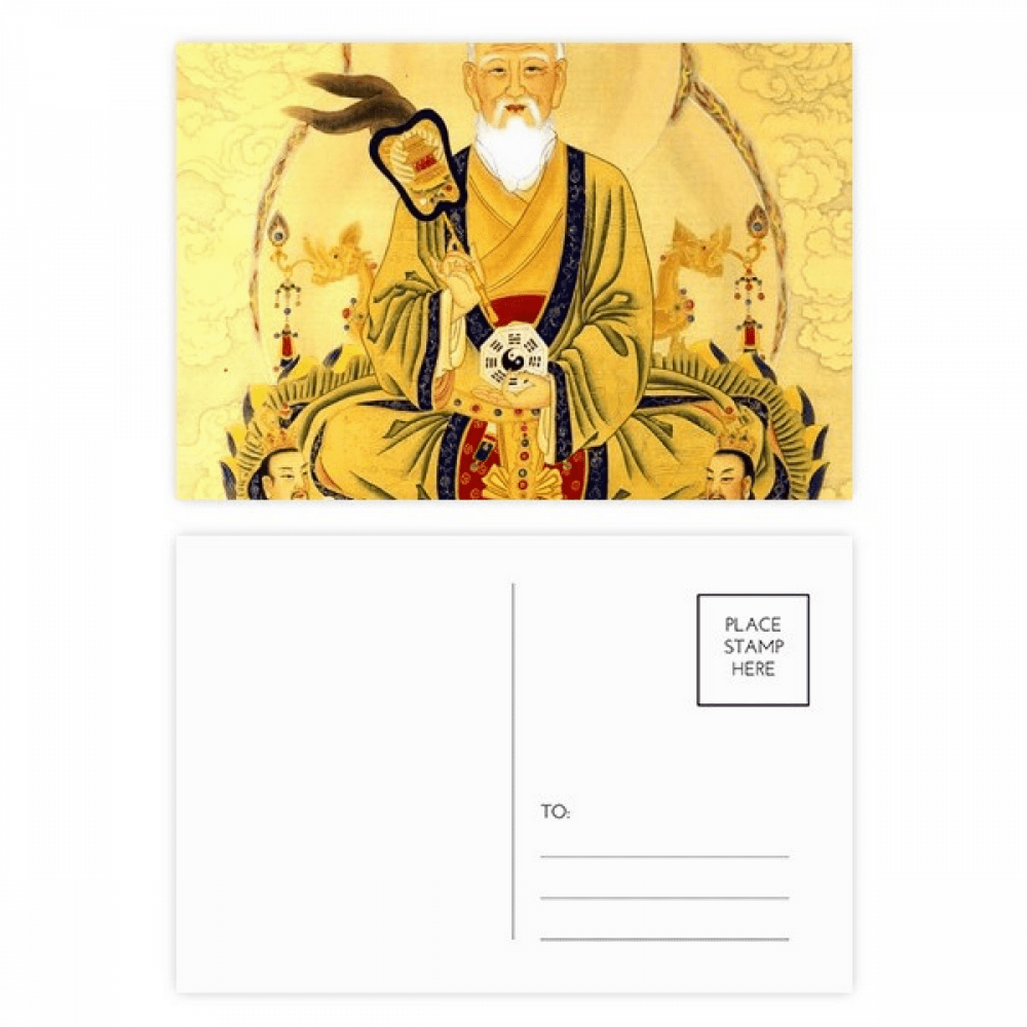 Dao la religión dios chino Set cumpleaños gracias tarjeta postal correo ...