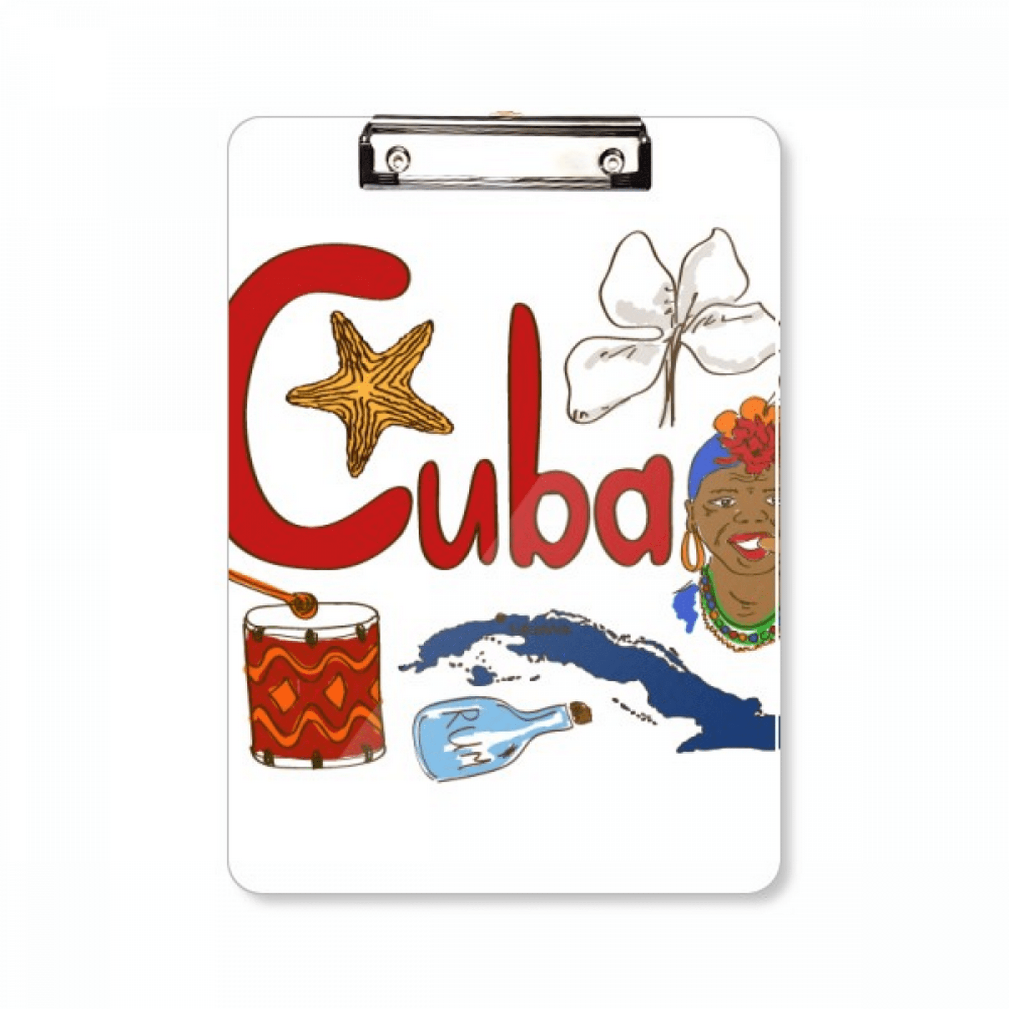 Cuba símbolo nacional el patron de referencia Portapapeles Carpeta de escritura Placa de soporte ...