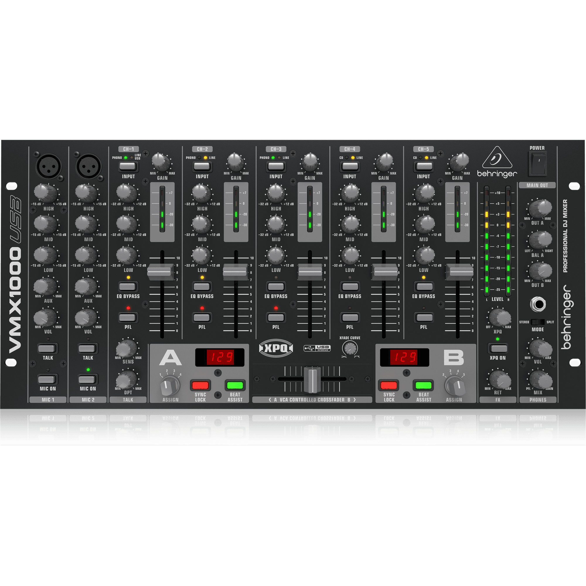 Mezclador De Dj Behringer Vmx1000usb 7 Canales Profesional Behringer ...