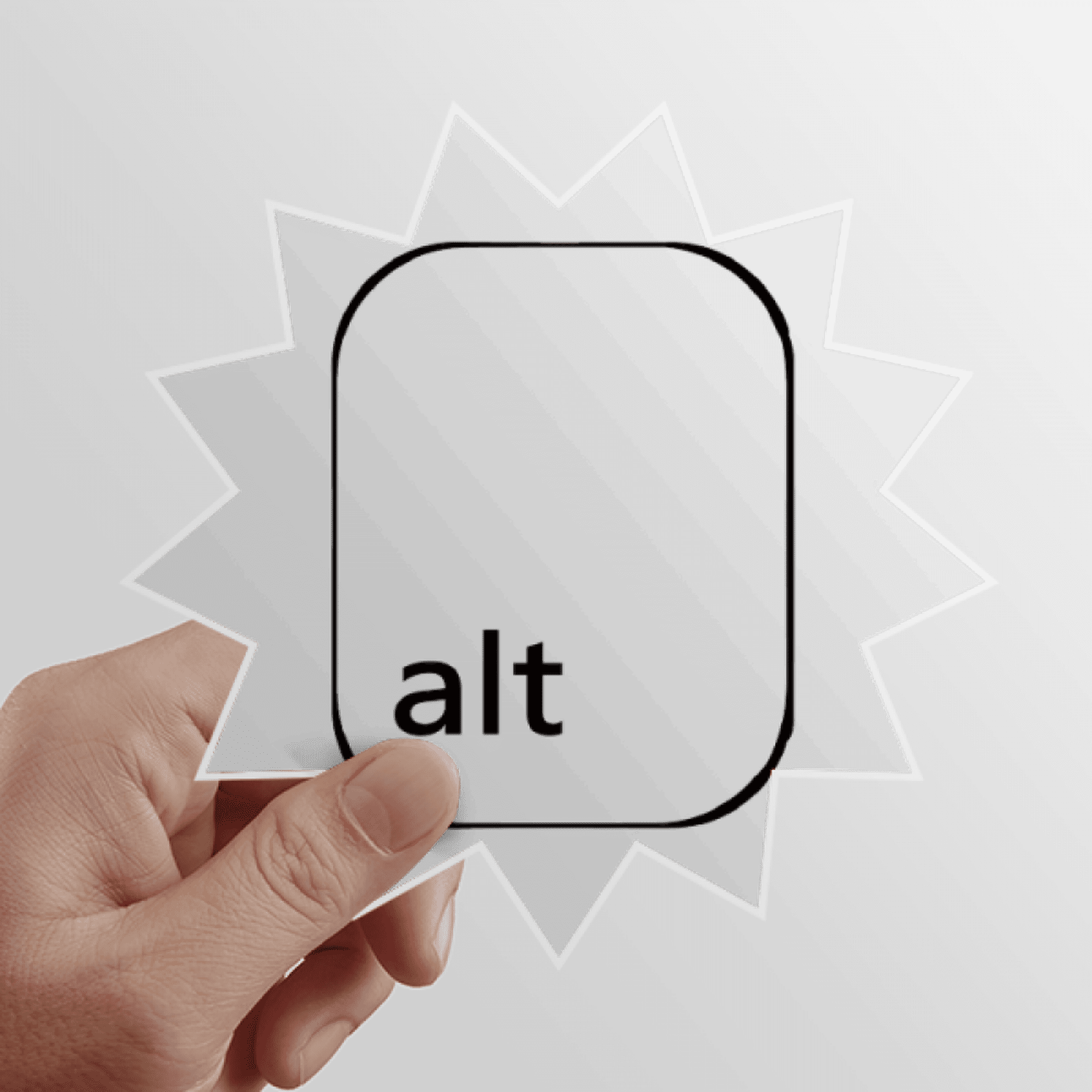 Teclado símbolo Alt Calcomanías solares de vinilo | Walmart en línea