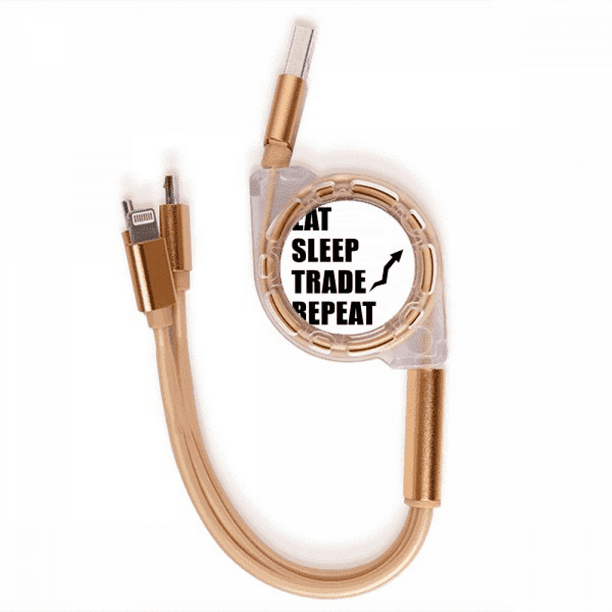 Comer - dormir - repetir Cable de carga telescópico múltiples USB tres ...