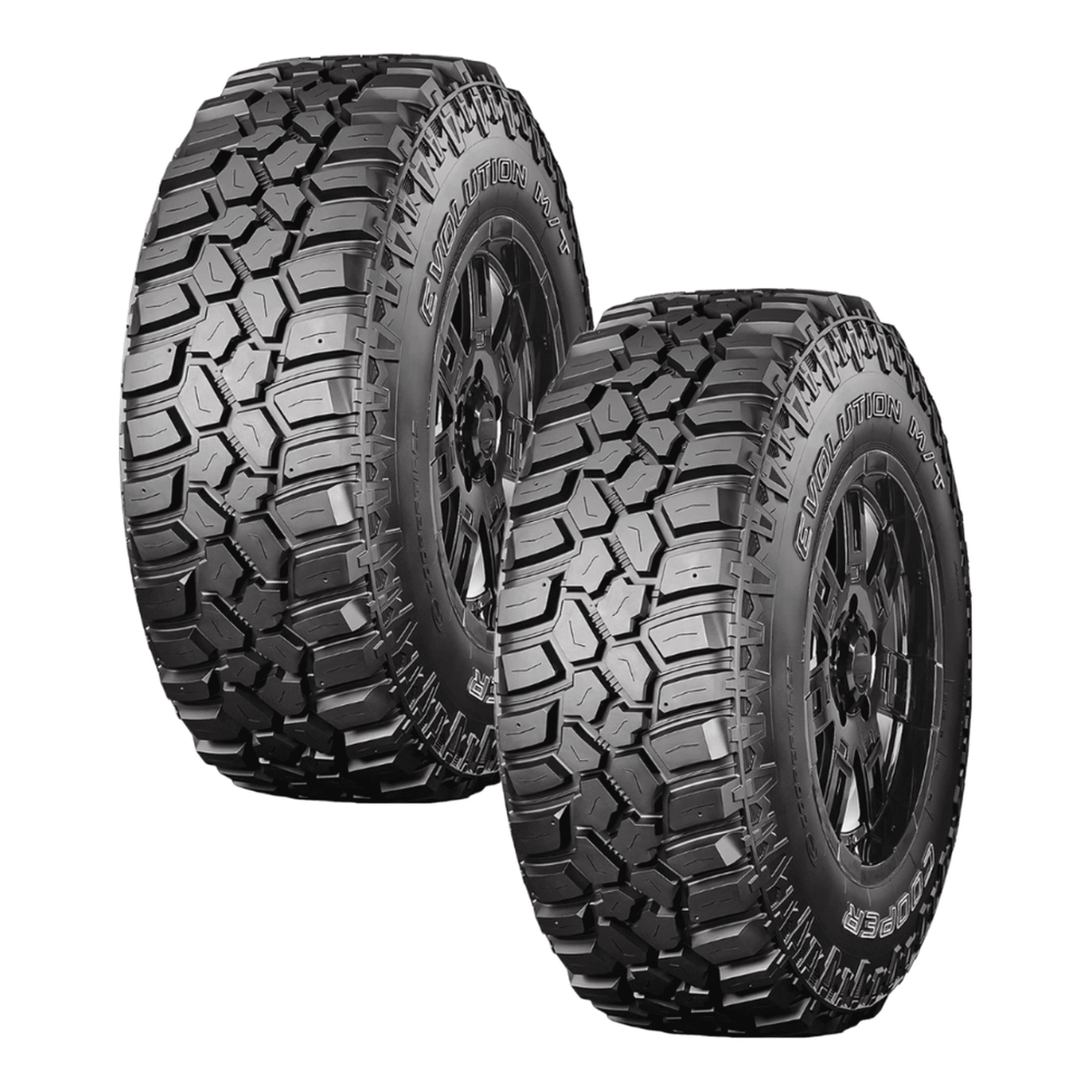 Paquete de 2 llantas 285/70 R17 121Q Cooper Evolution Mtt Mud | Walmart ...