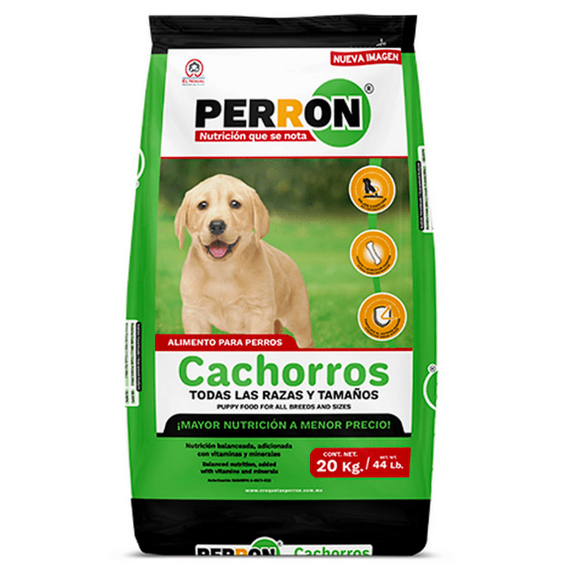 Alimento Perron para perros cachorros todas las razas de 20 Kg Perron ...