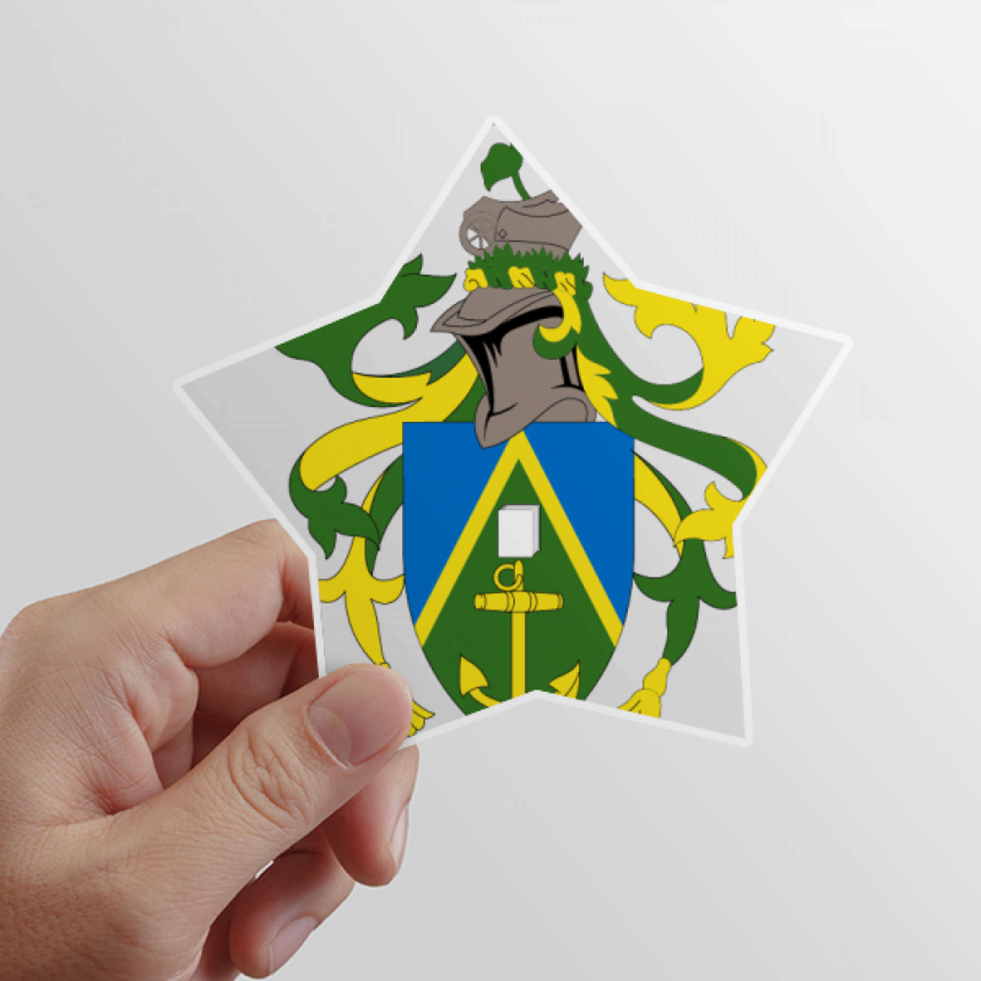 Islas Pitcairn Oceania National Emblem Estrella calcomanías ...