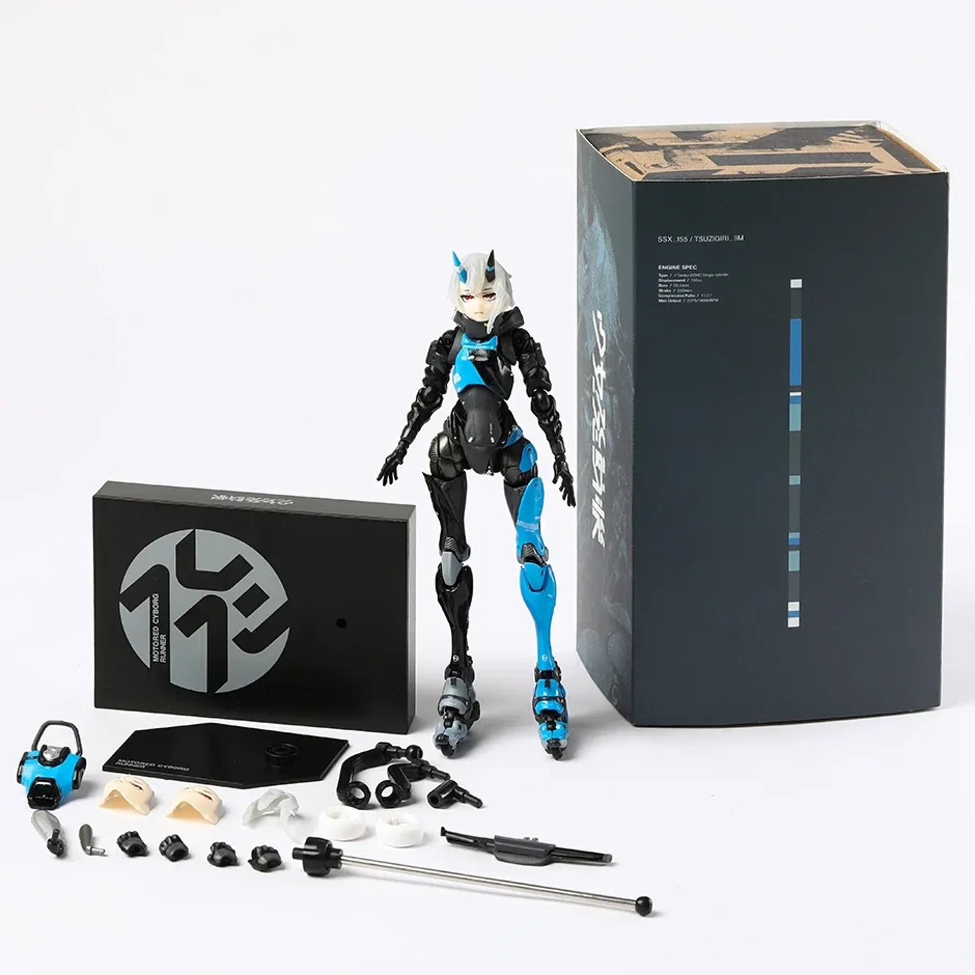 SHOJO-HATSUDOKI motorizado CYBORG RUNNER SSX_155 TECHNO AZUR figura de ...