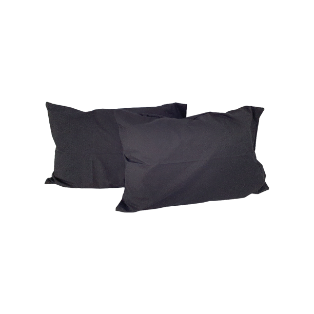 Set 2 Almohadas Almoda Estandar con funda negra relleno pellon Almoda ...
