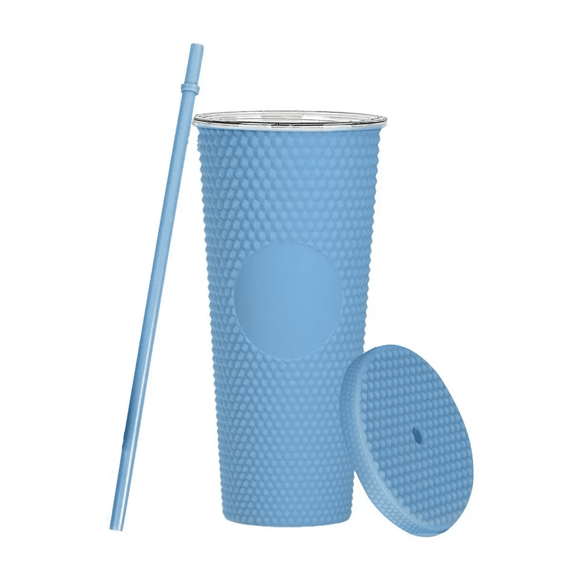 Termo Vaso Con Tapa Y Popote De 24 Oz Azul celeste | Walmart en línea