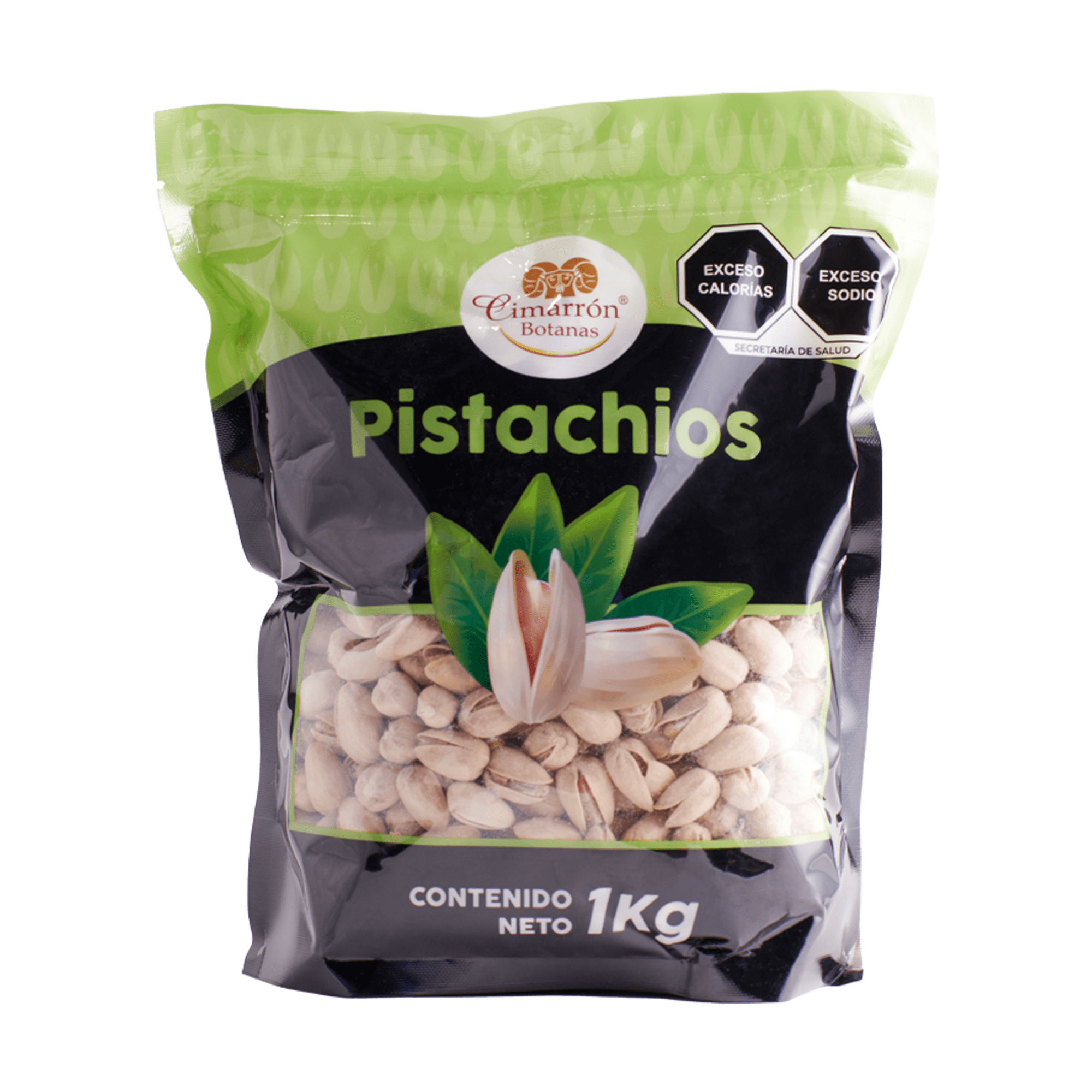 Pistacho con cascara salado y tostado Cimarrón,1kg Cimarron Botanas ...