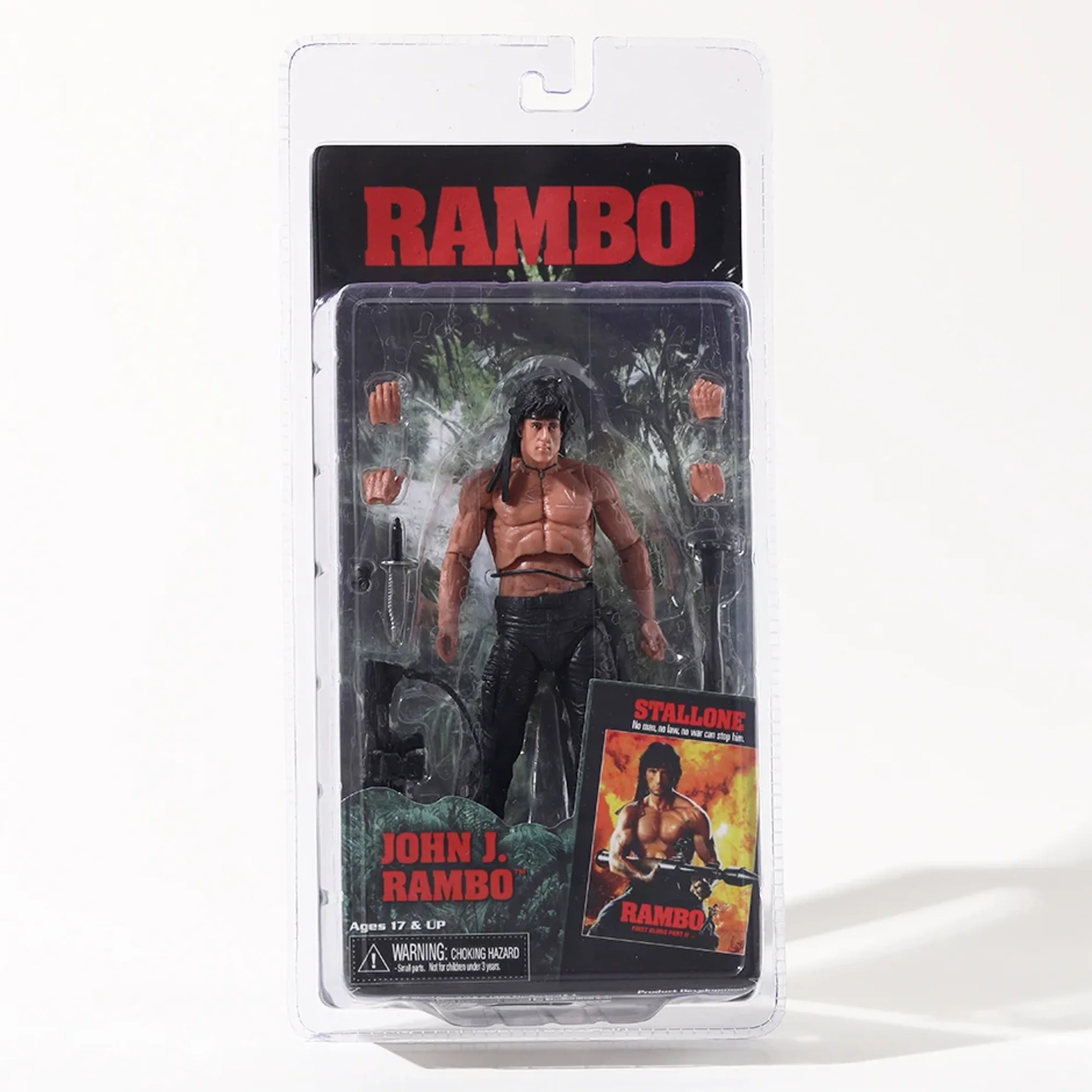 NECA First Blood Rambo figura de acción muñeca PVC modelo de juguete de ...