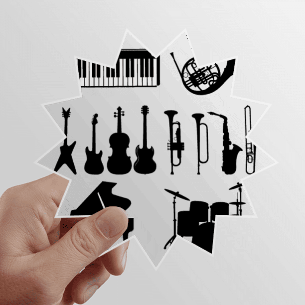 Escuchar musica clasica combinacion de Sax Calcomanías solares de ...