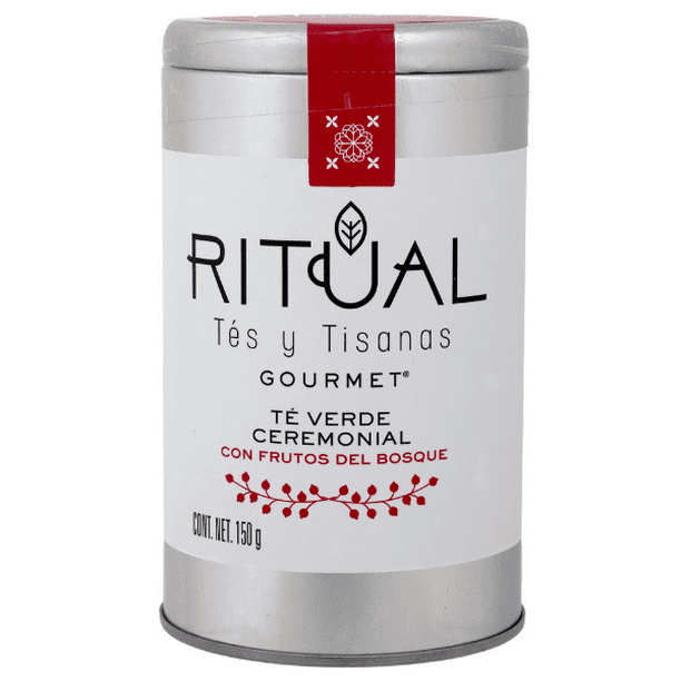 Ritual Gourmet Té verde ceremonial con frutos del bosque Lata de 150 ...