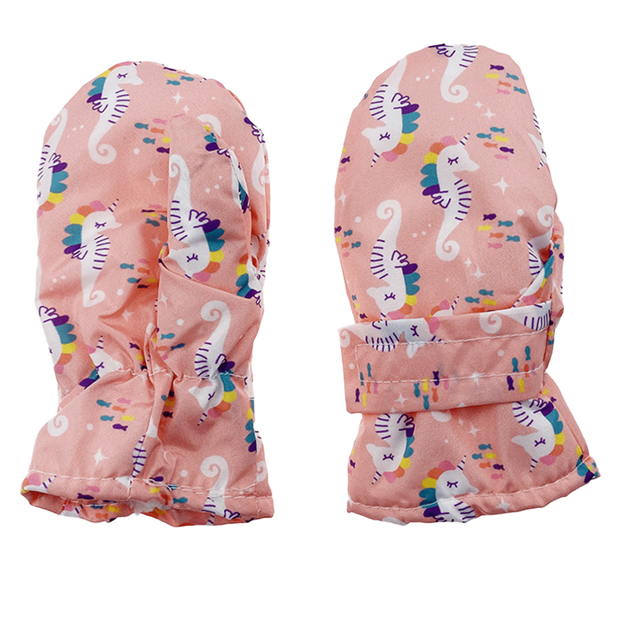 Nuevos guantes de esquí impermeables para niños con patrón de dibujos ...