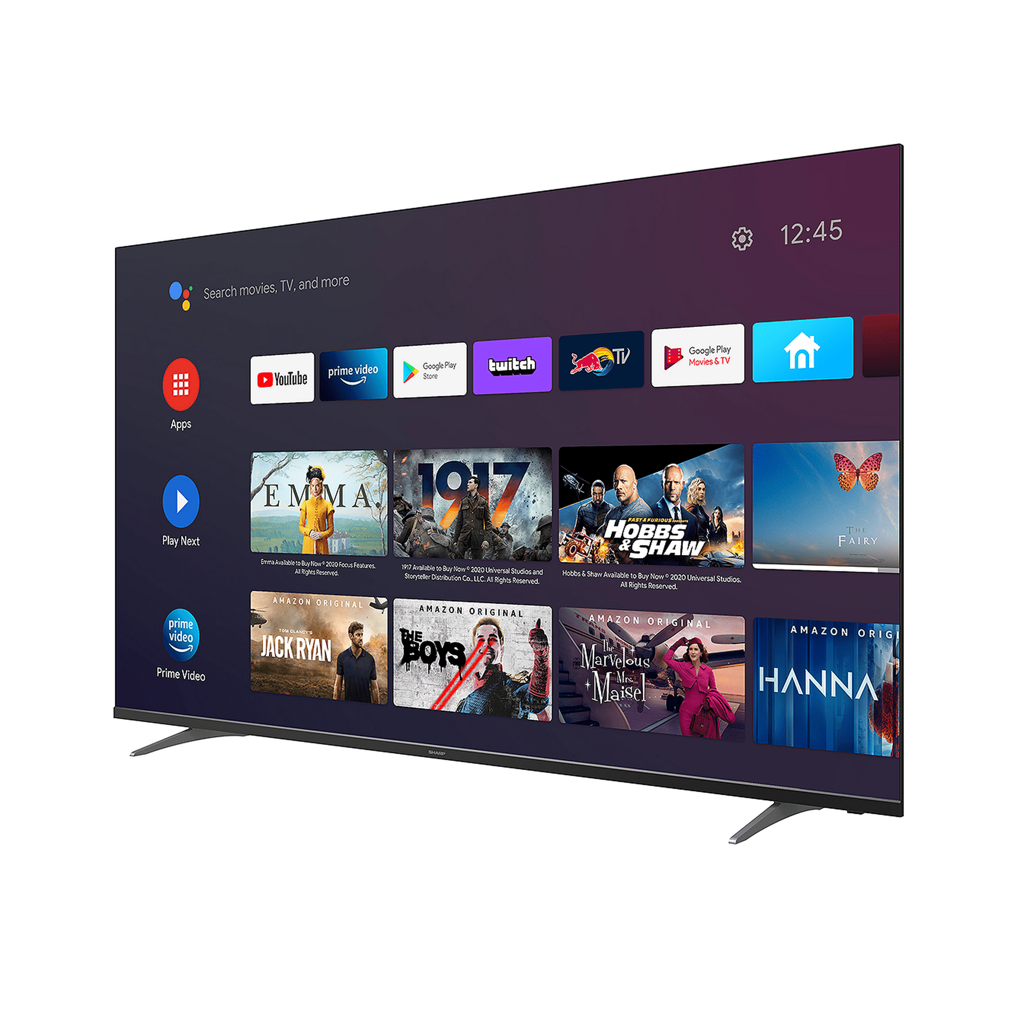 Smart TV SHARP 65 Pulgadas 4K Ultra HD Android HDR Pantalla LED ...