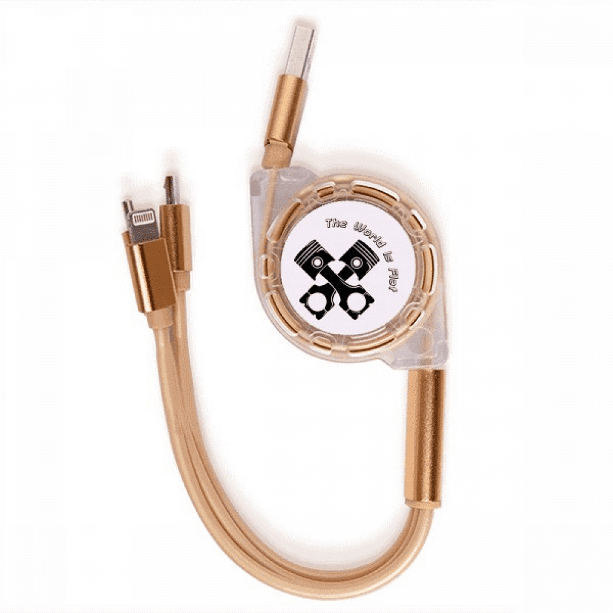 Motores de pistón Cable de carga telescópico múltiples USB tres en uno ...