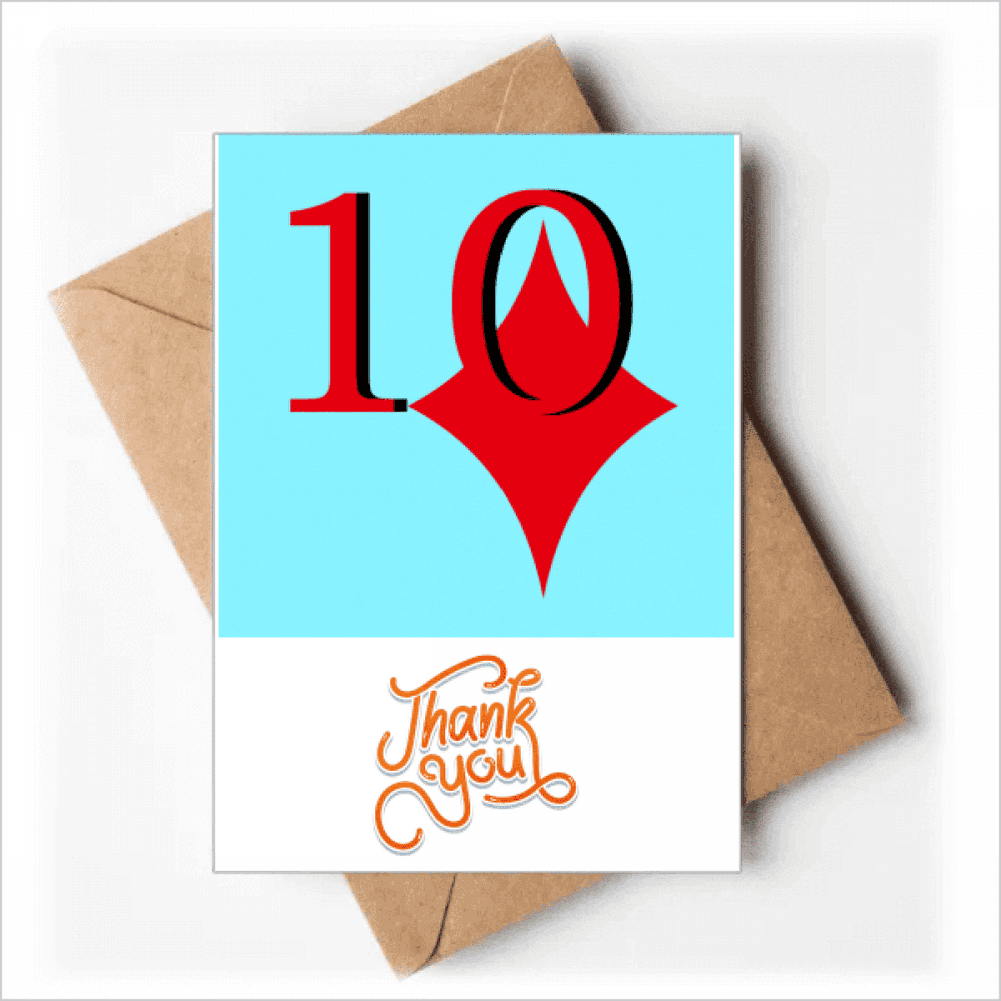 fortune 10 póker Nota en blanco del sobre de la tarjeta de ...