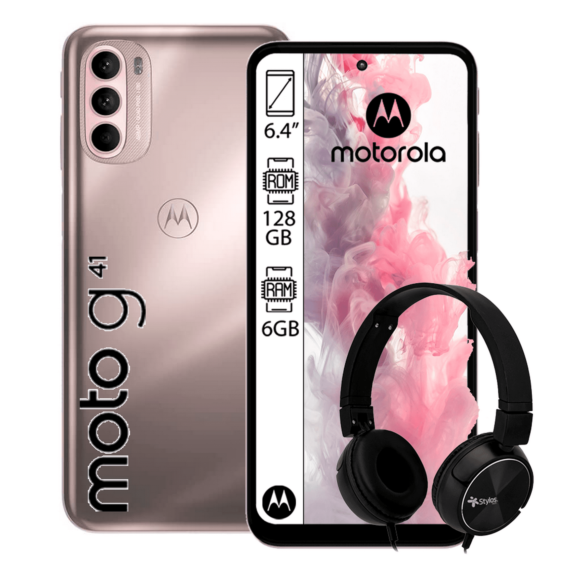 Smartphone Motorola Moto G41 6GB 128GB Dorado más Audífonos | Walmart ...