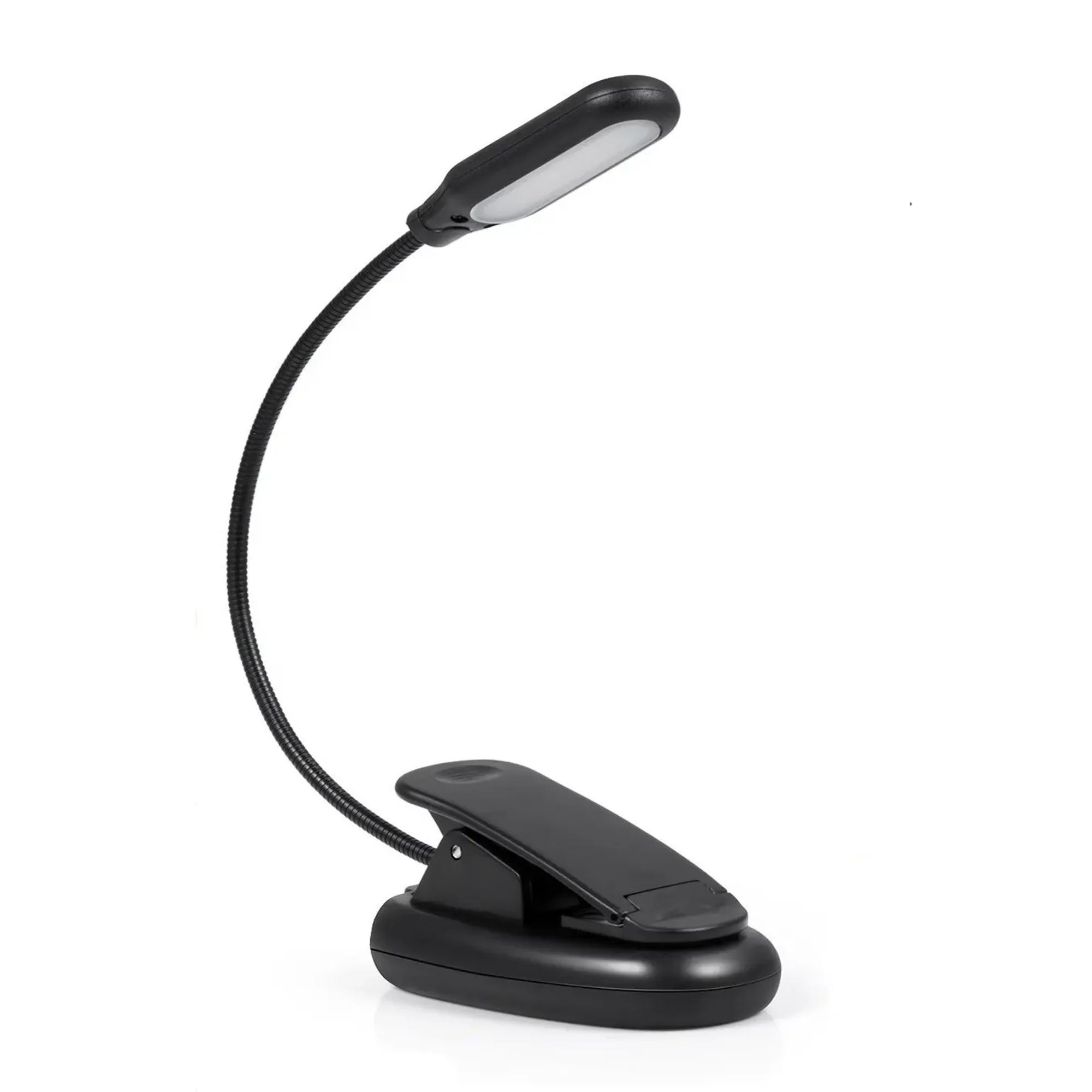 Luz de libro recargable de 7 LED, luz de lectura regulable, lámpara de ...