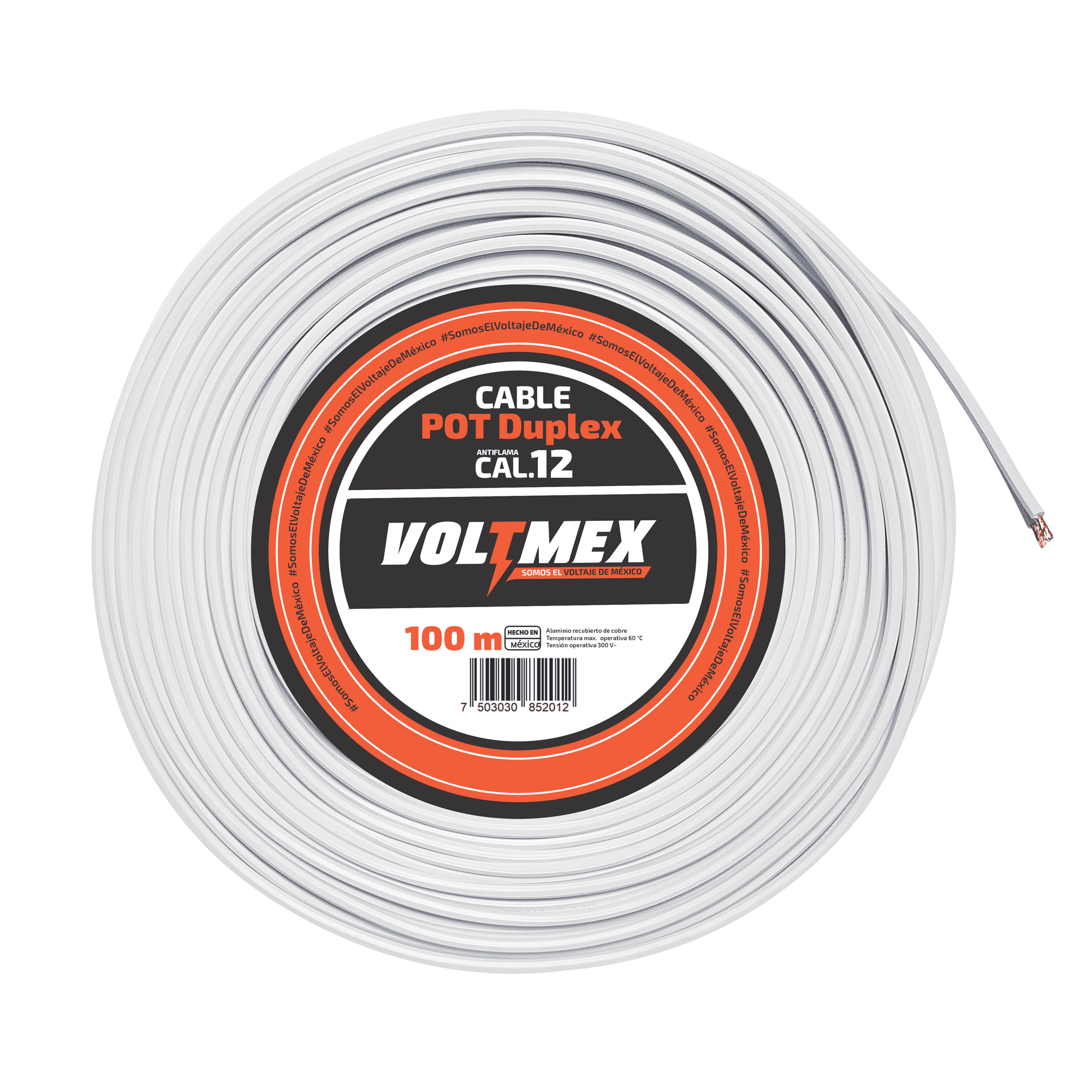 Cable Pot Duplex Calibre 12 100 Metros Voltmex VOLTMEX Dos conductores ...