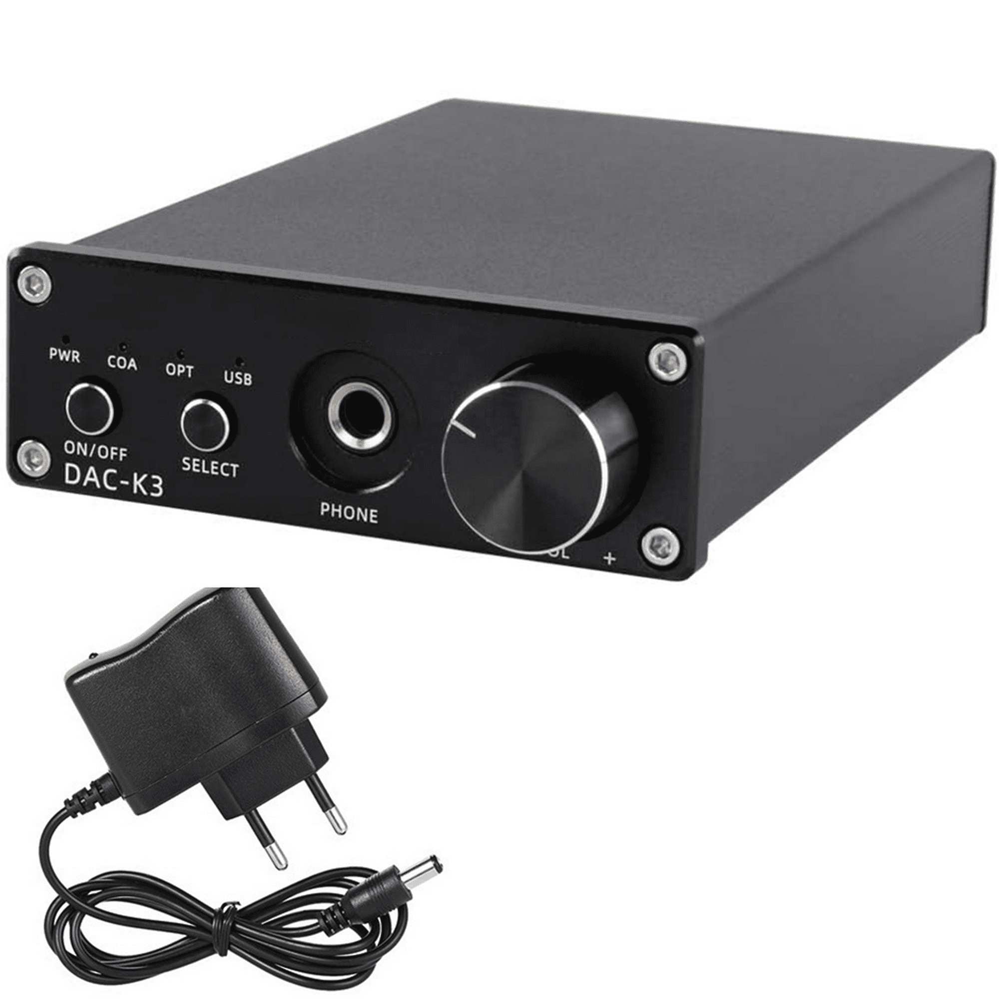 DAC-K3 Mini HiFi Óptico/Coaxial/USB DAC Decodificador Audio Auriculares ...