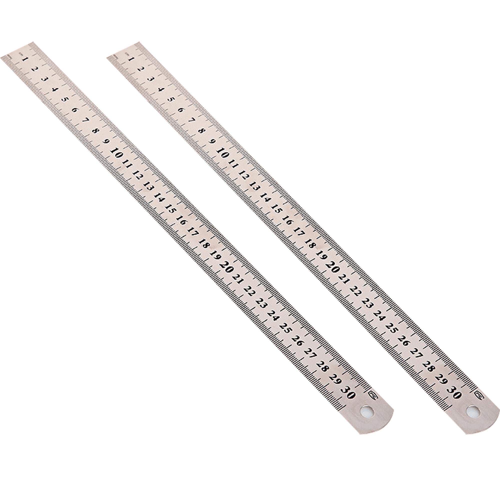 Reglas de acero, reglas de metal, paquete de 2 Zhivalor CPB-DE-WX444-2 ...