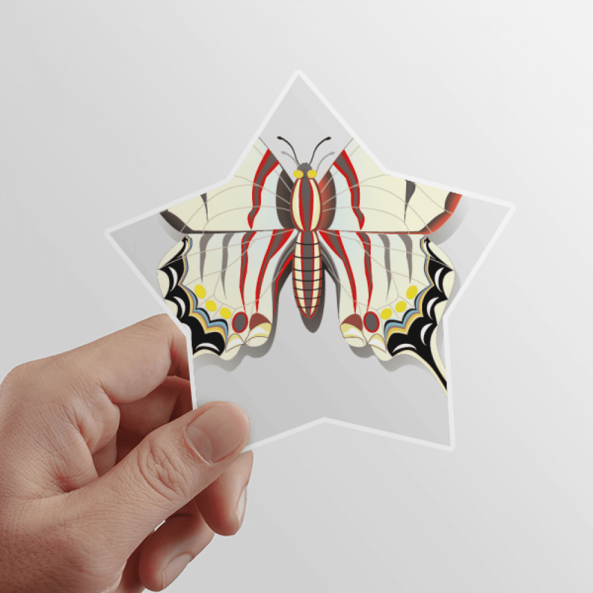 Cometa chino mariposa con exagerados modelos 3D Estrella calcomanías ...
