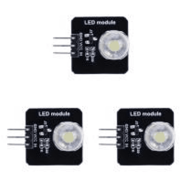 Diodo Emisor DC 3.3-5 V 10 MM Módulo de Luz Luz para Arduino Blanco ...