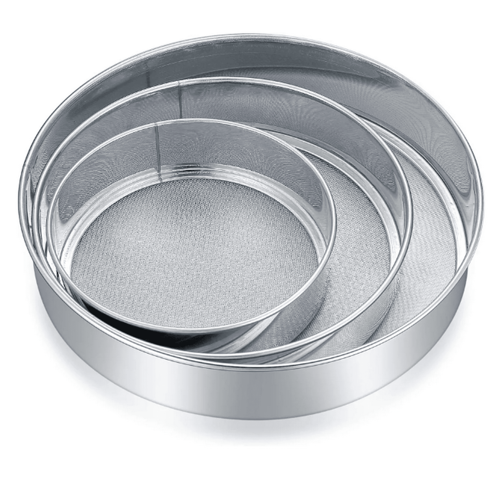 3 Piezas, 3 Tamaños - Tamiz de Harina de Acero Inoxidable, Tamiz de ...