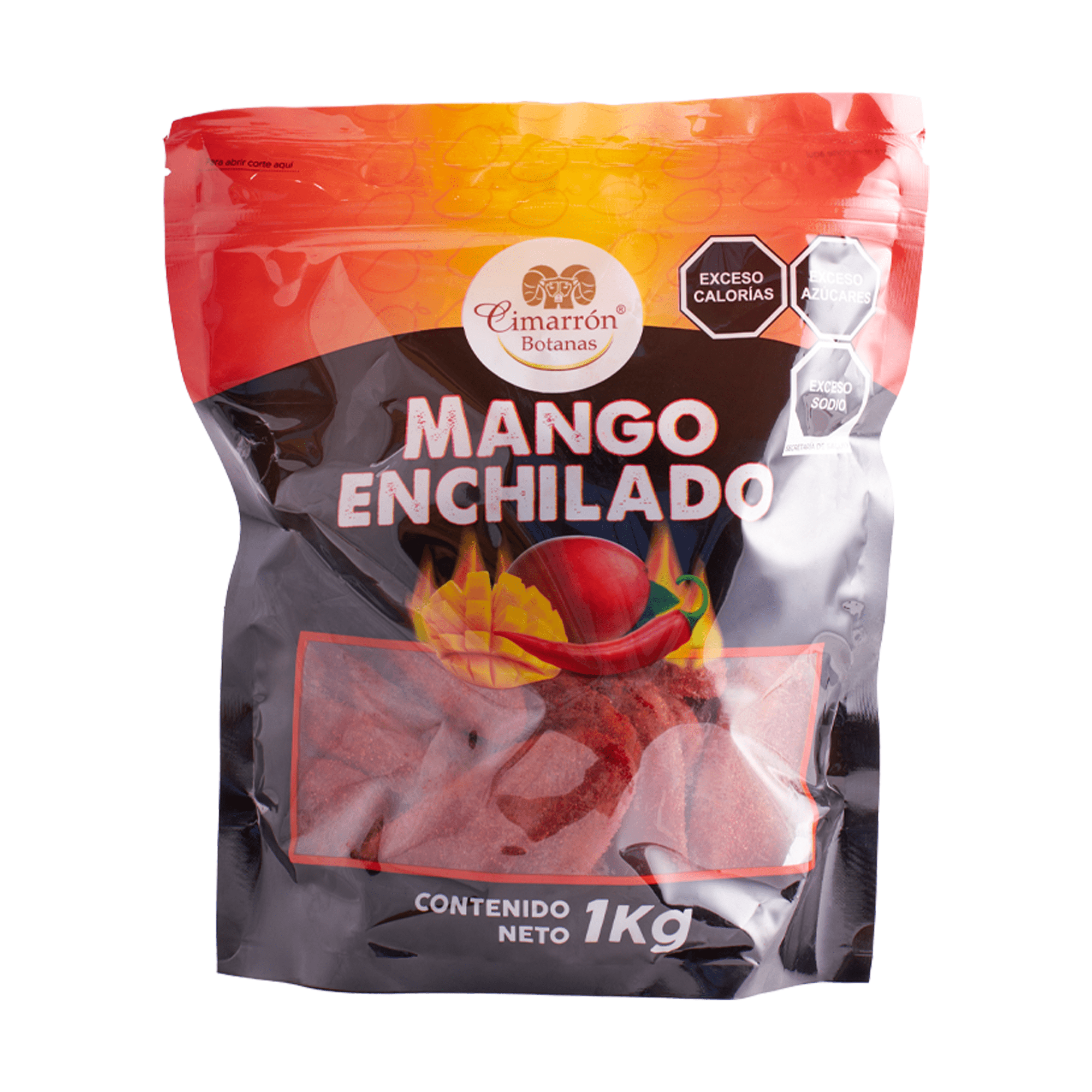 Mango enchilado Cimarrón, 1kg Cimarron Botanas Mango Enchilado Cimarrón ...