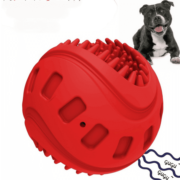 Pelota para perro de goma antiaburrimiento resistente a mordeduras ...