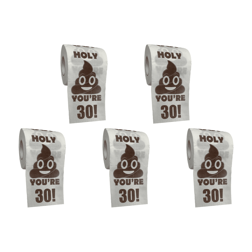 Roll Poop - Regalos de cumpleaños para inodoro impresos para mujeres y ...