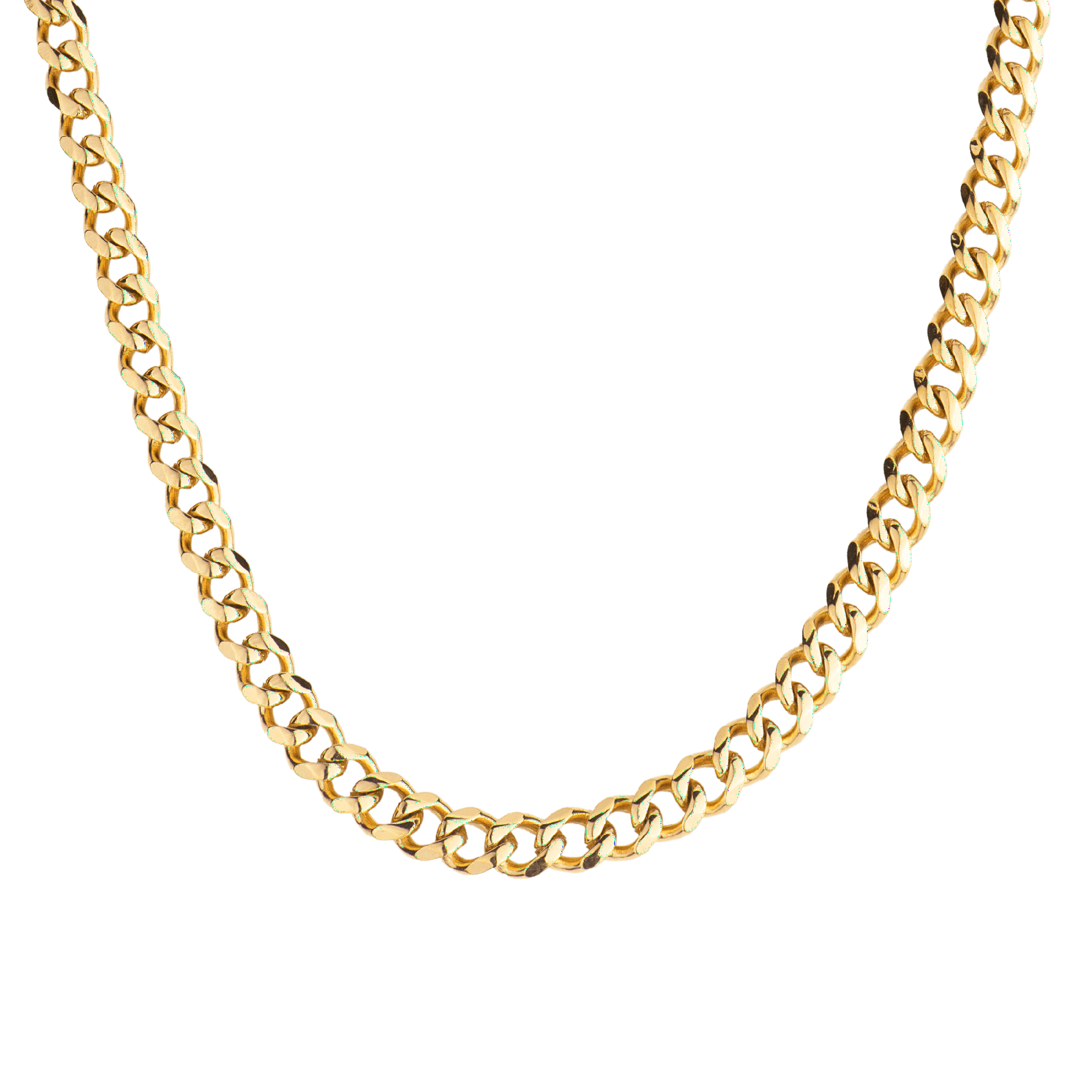 Cadena para Hombre Cubana LUCKMAN, Acero Inoxidable con Baño Oro 18k o ...