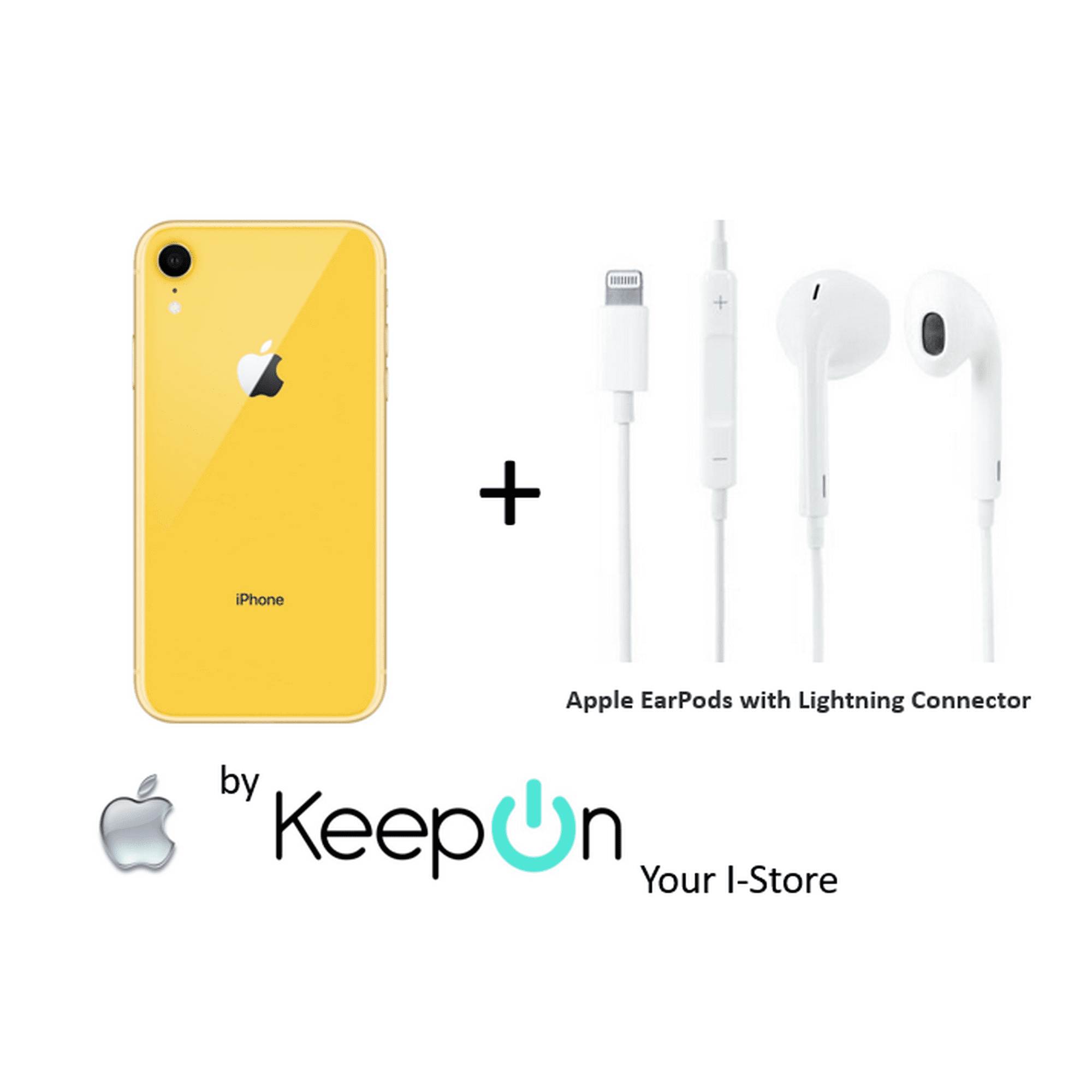 IPHONE XR 128GB (Incluye Protector de Pantalla KeepOn + Audifonos APPLE ...