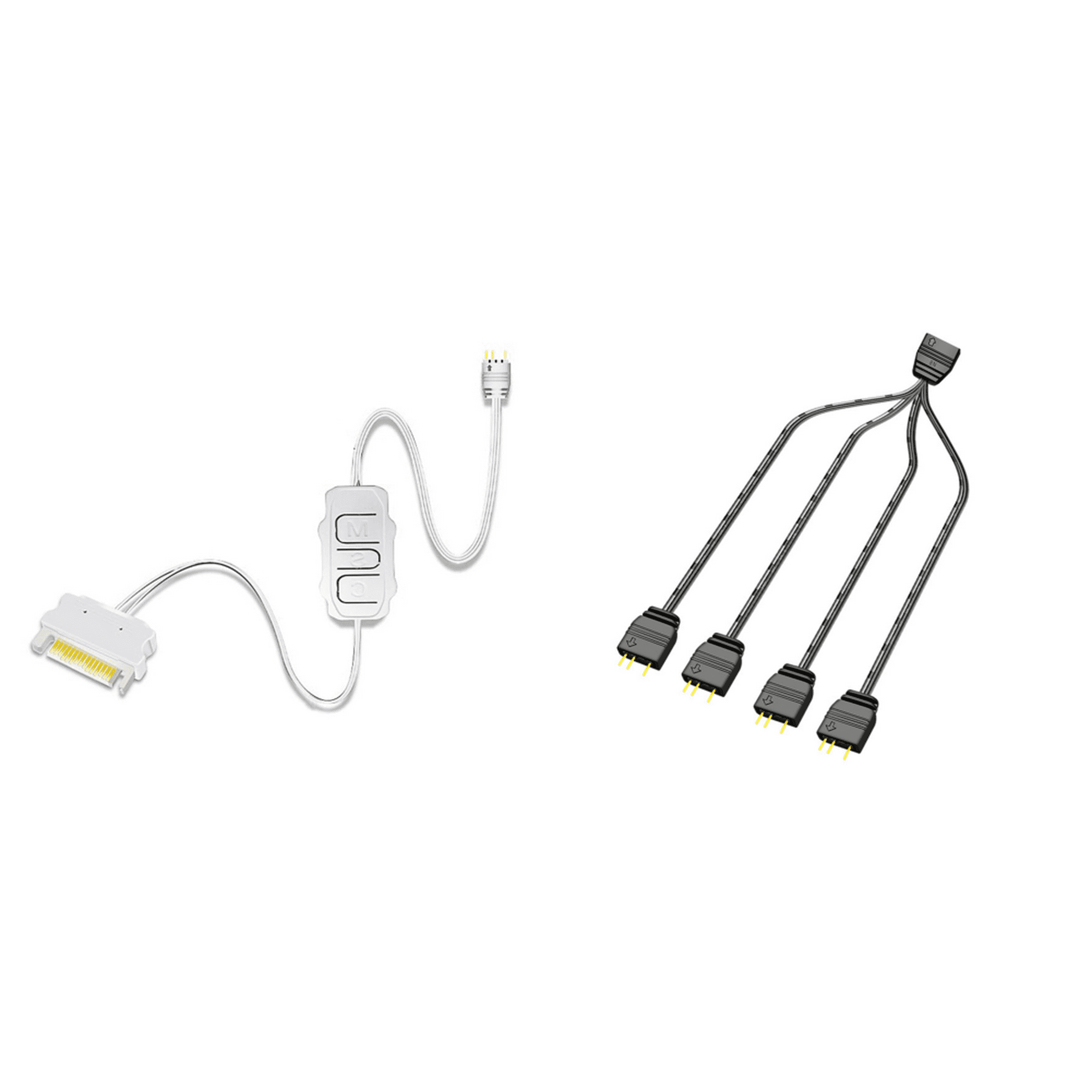 Cable de Control RGB SATA a 5V, 3 pines, fuente de alimentación SATA ...