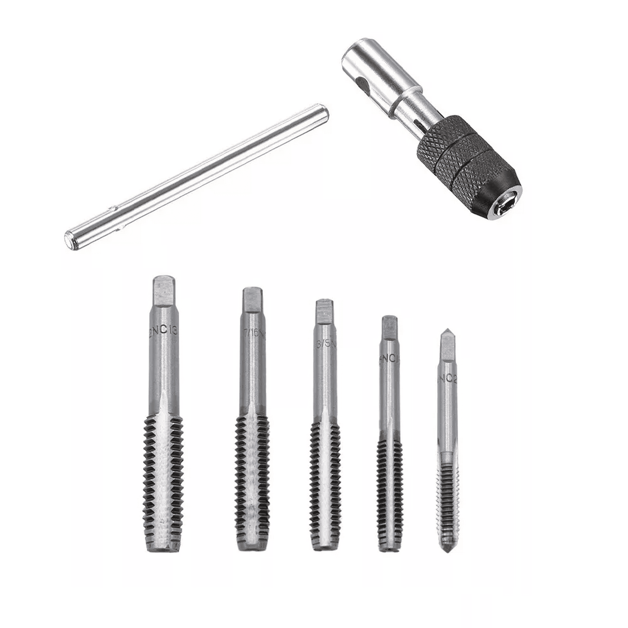 Kit Broca Machuelo Estandar Roscador 1/4 - 1/2 Pulgada 6 Pzs | Bodega ...