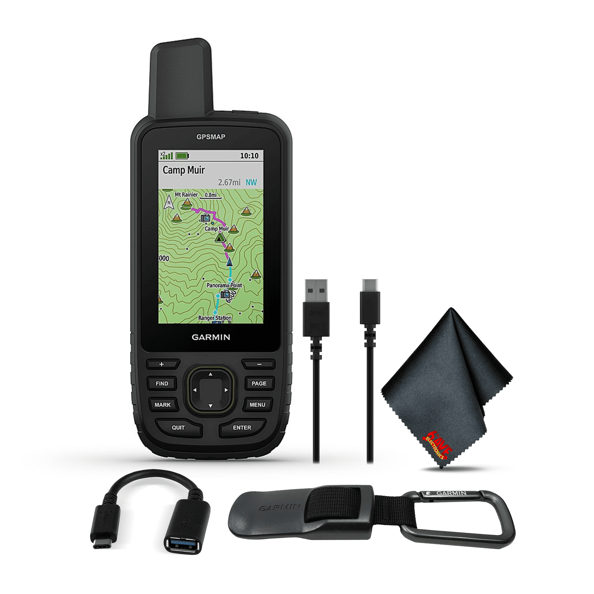 Garmin GPSMAP 67 con Adaptador USB-C y Paño de Limpieza 6Ave | Bodega ...