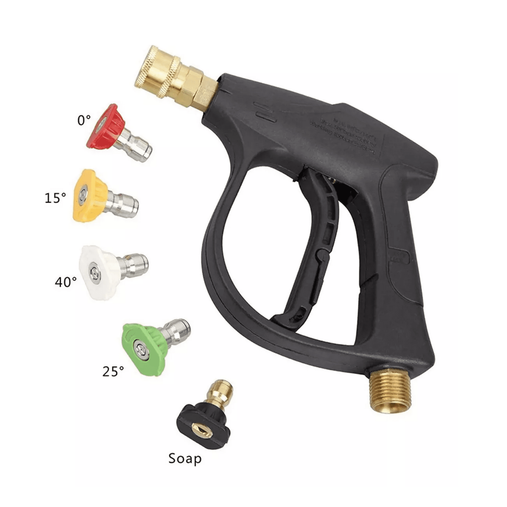 Pistola De Lavado A Alta Presión Con 5 Boquillas Negro | Bodega Aurrera ...